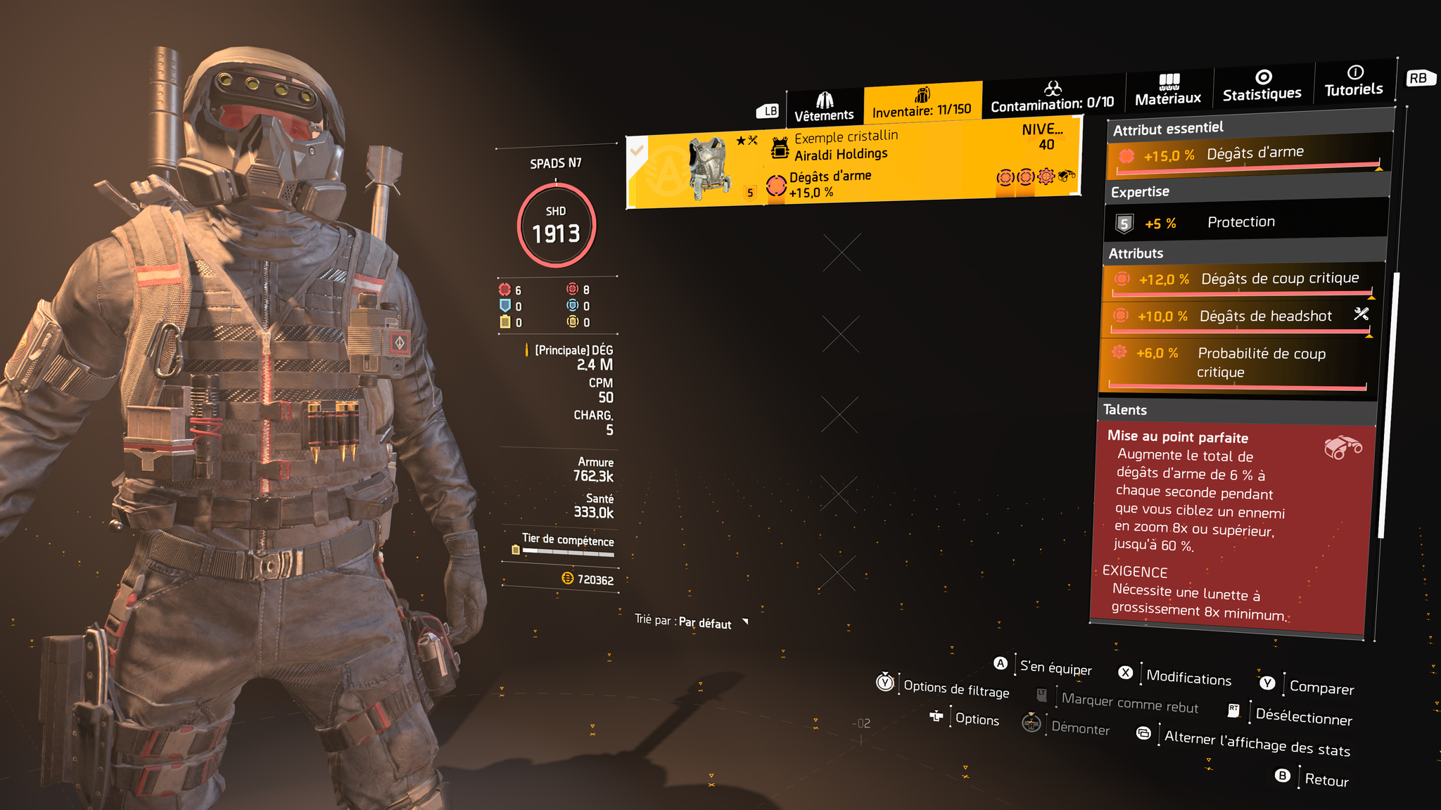 The division 2 build sniper one-shot