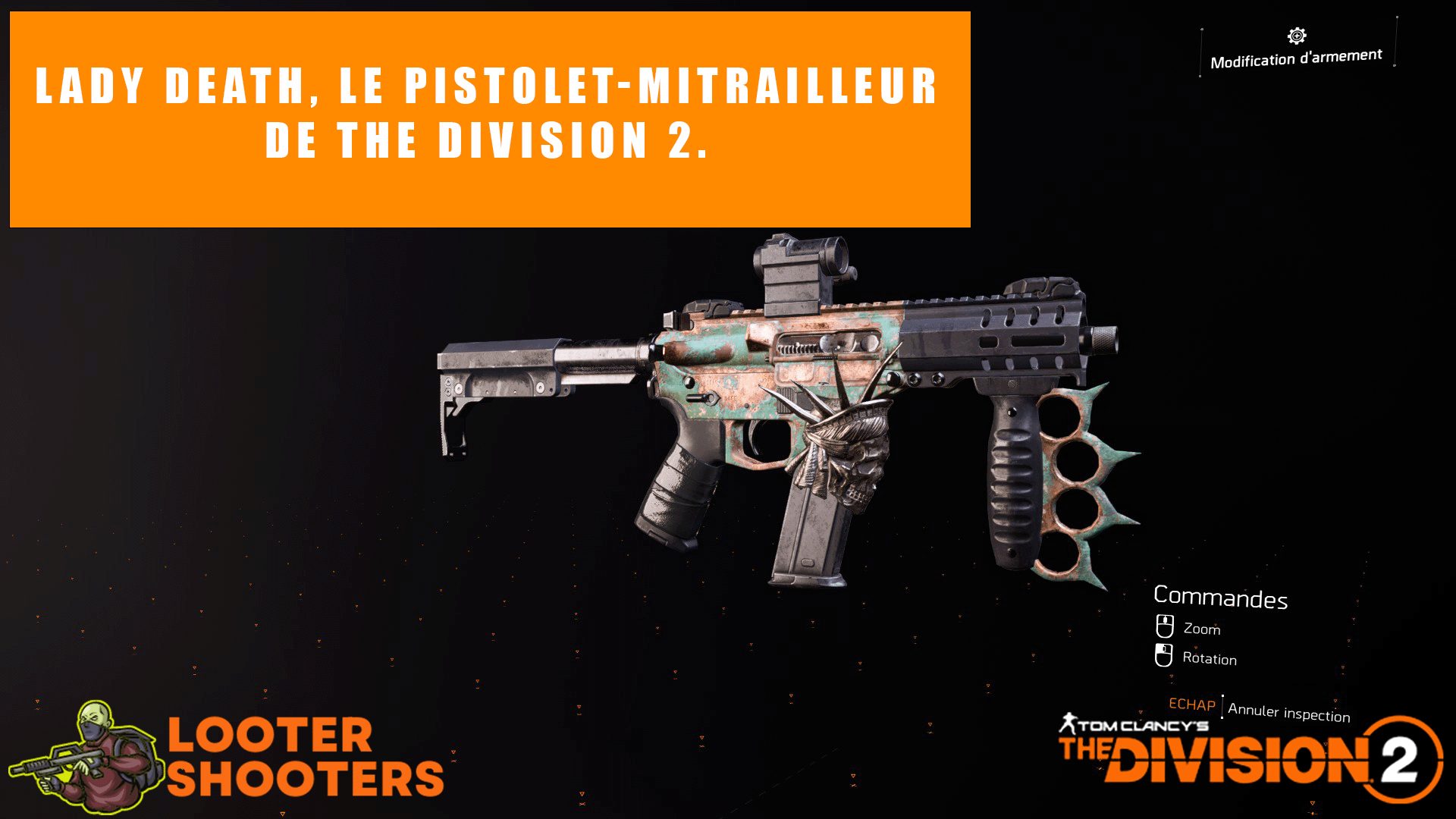 Lady Death le pistolet-mitrailleur exotique de The Division 2