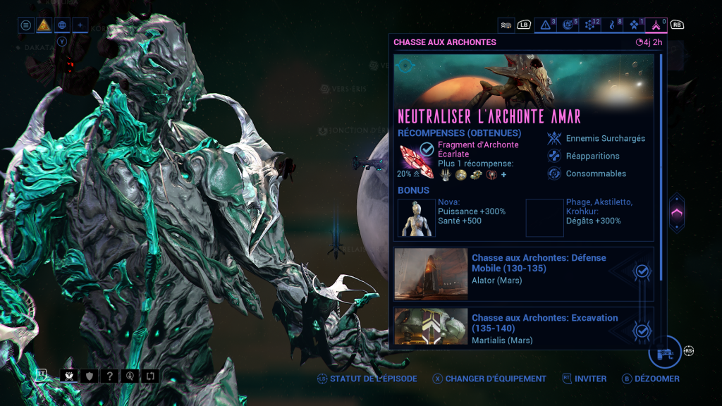 (Warframe) Fragments d'Archonte